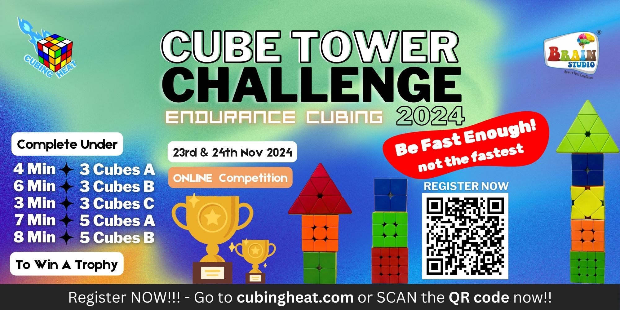 Cube Tower Challenge 2024 - Cubing Heat | Endurance Cubing is Back!