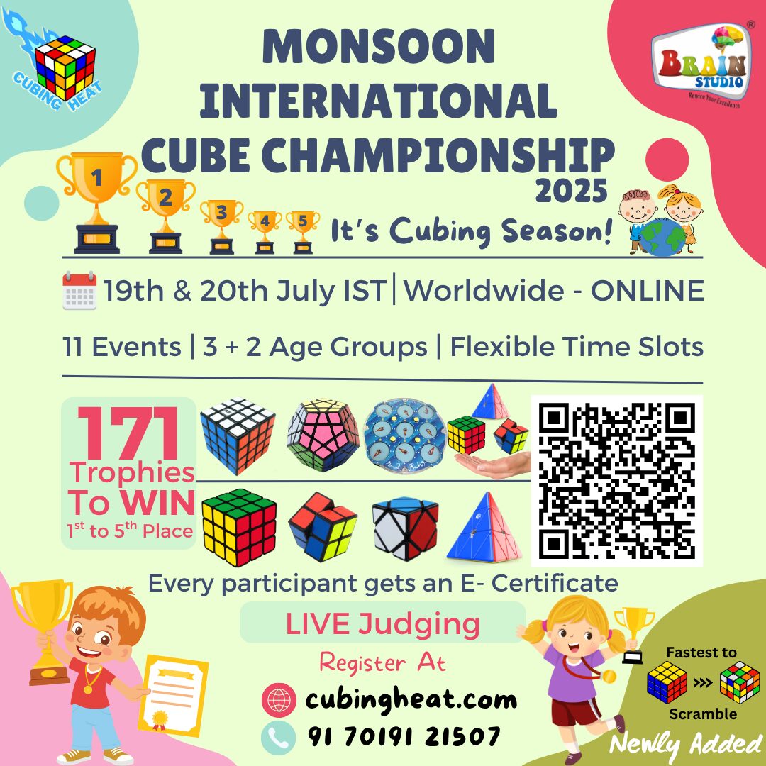 Monsoon International Cube Championship 2025 - Cubing Heat